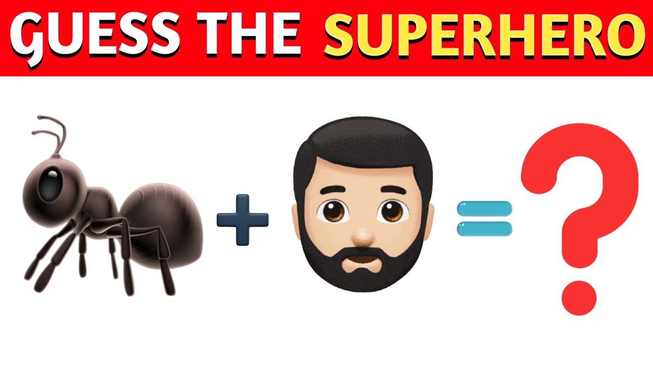 🦸🏻‍♂️🦸🏻‍♂️ Can You Guess The SUPER HERO by Emojis || Quiz Mindset ...
