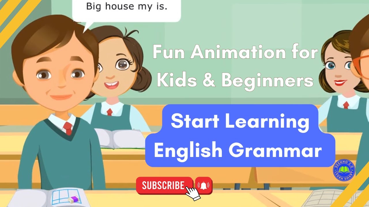 📚 Start Learning English Grammar Today 🌟 | Fun Animation for Kids ...