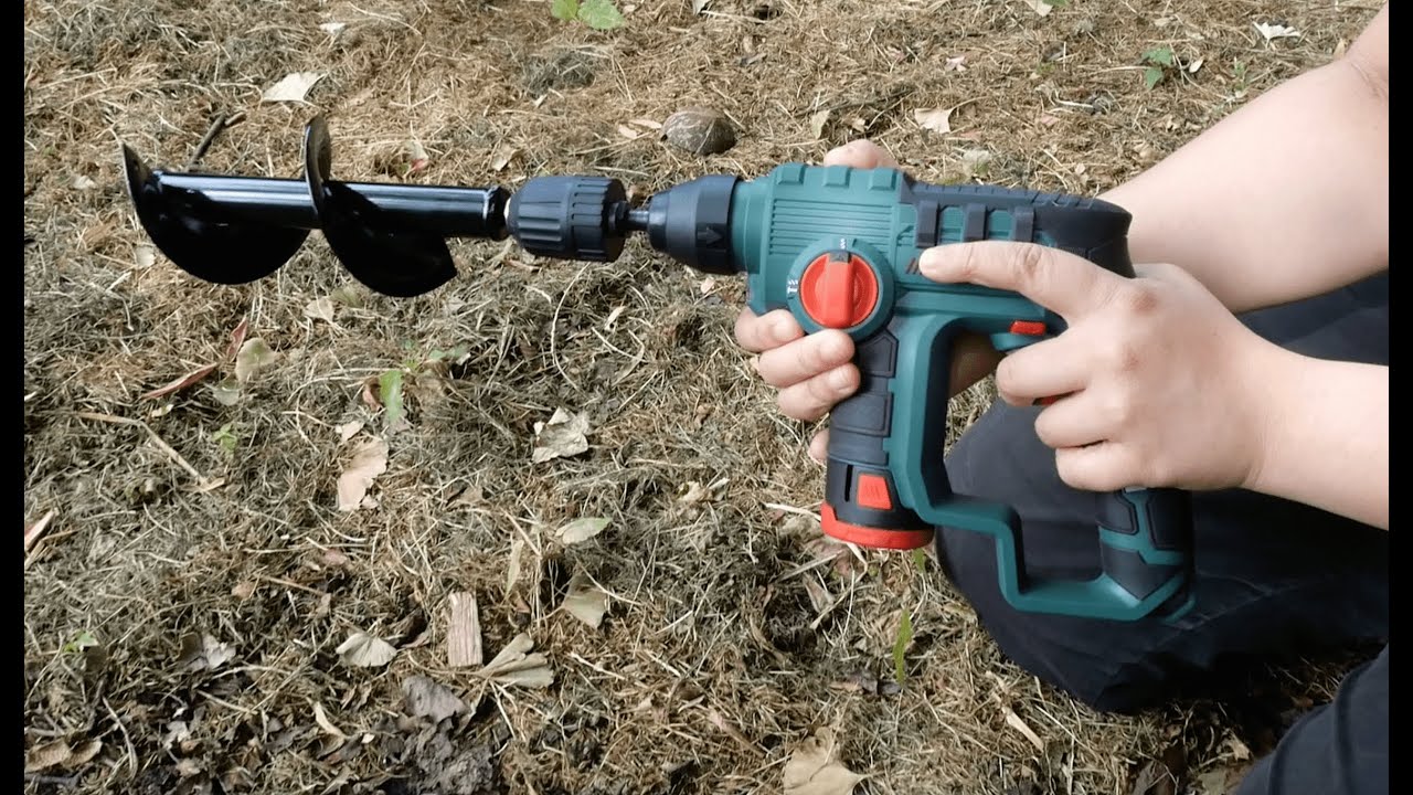 Tarière pour Perceuse Jardin Forêt 25cm - Comment creuser des trous ...