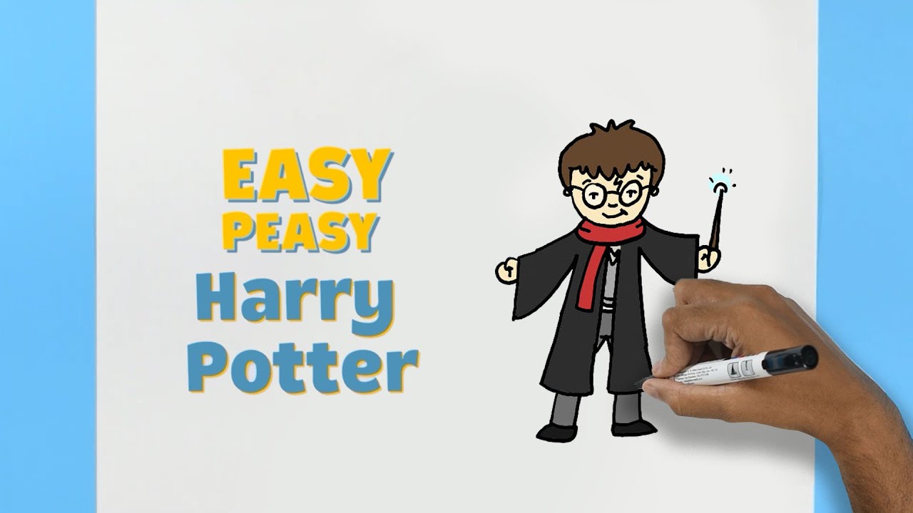 Tutorial on How to Draw HARRY POTTER Doodle! - Harry Potter Doodle ...