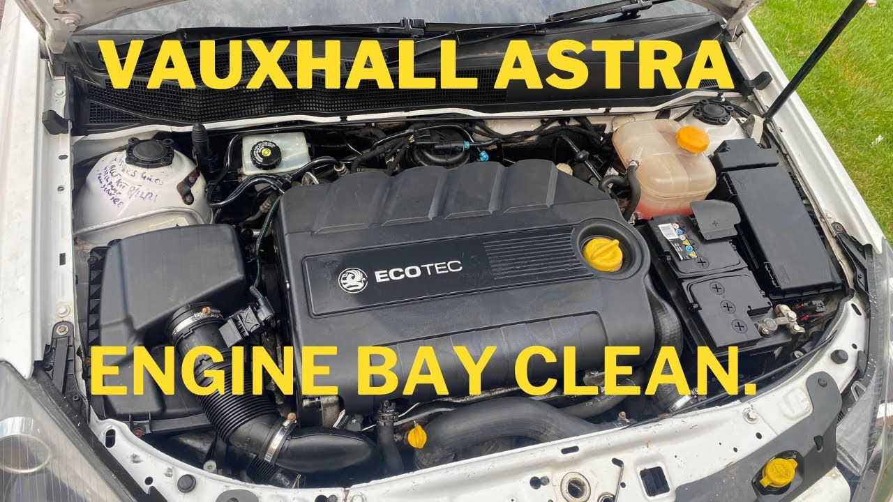 Vauxhall Astra SRI Engine bay clean... must watch - YouTube