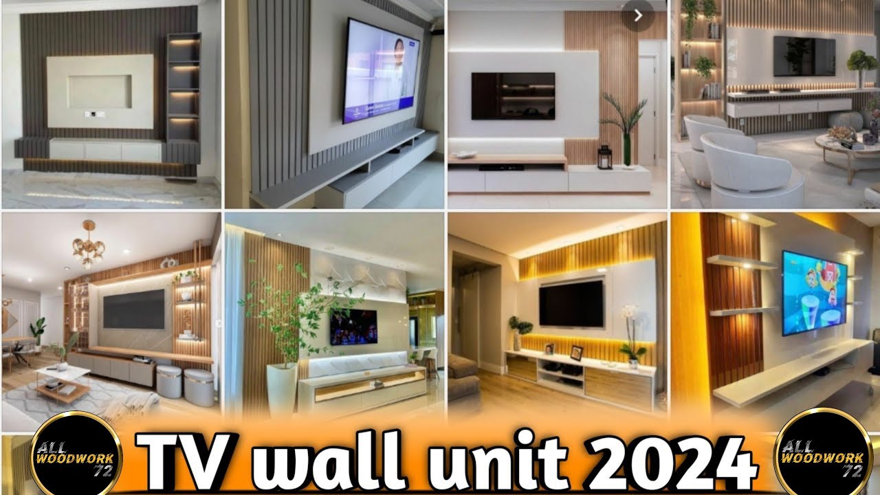 MODERN tv panel design 2024 |Latest tv unit designs| tv cabinet design ...