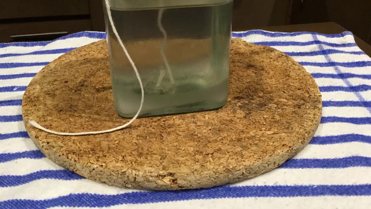 Candle wax solidifying time lapse - YouTube