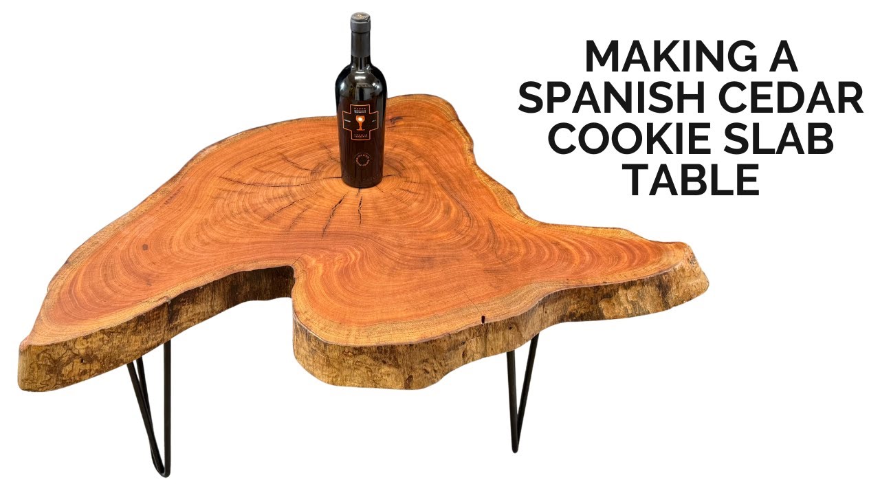 Making a Cedro (Spanish Cedar) cookie slab coffee table #cedro #cedar # ...