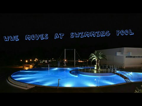 WWE moves in pool - YouTube