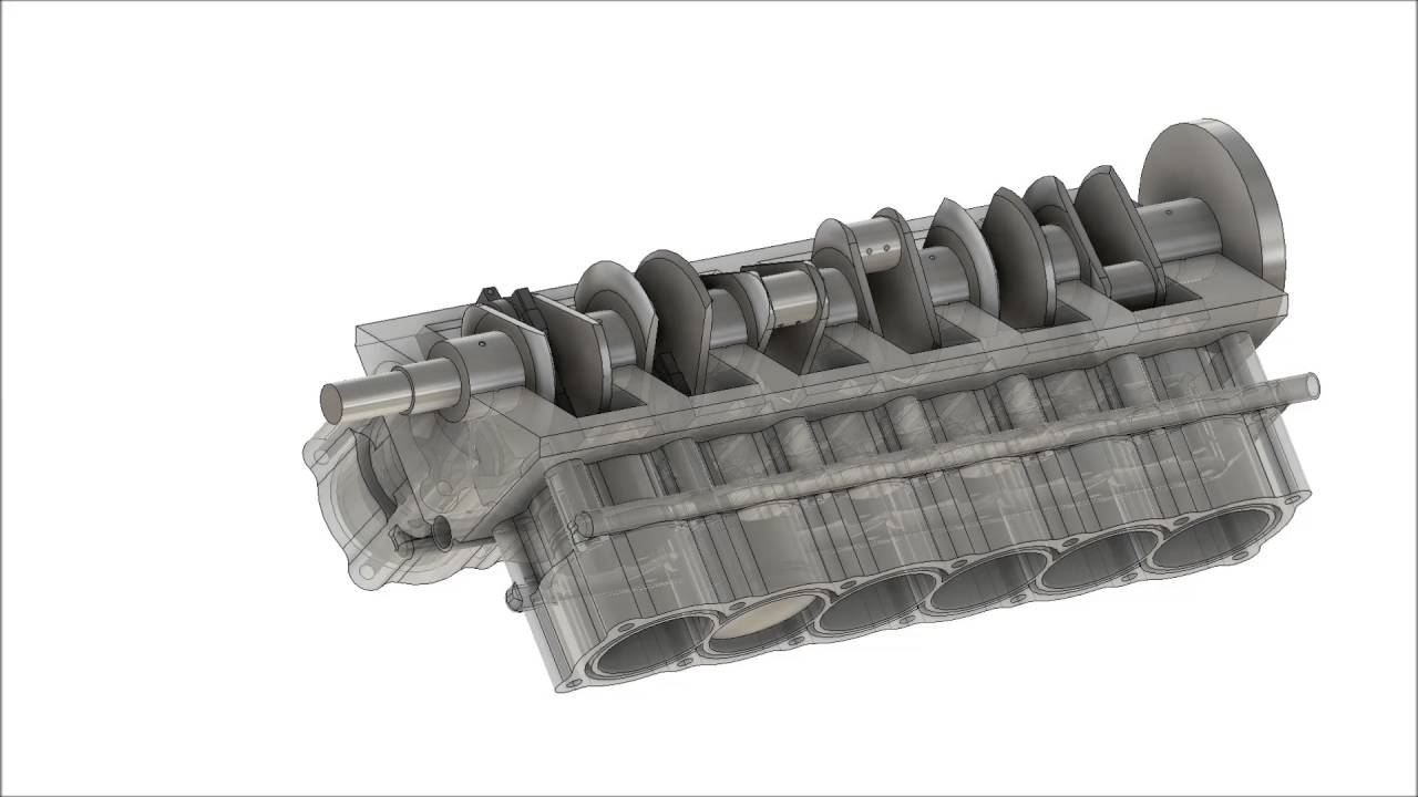 v12 Engine Animation - YouTube