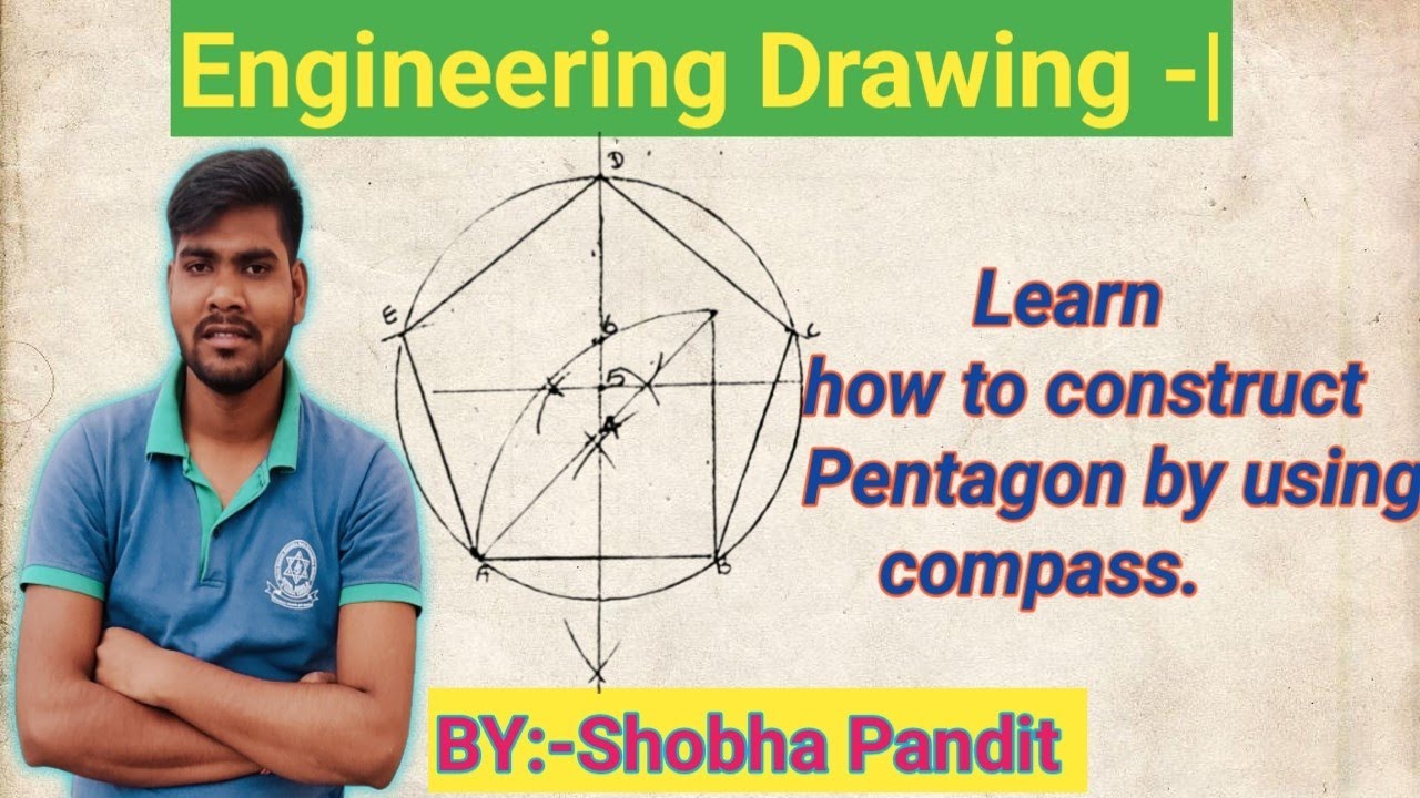 How to draw a Pentagon in Nepali language|Engineering Geometrical ...
