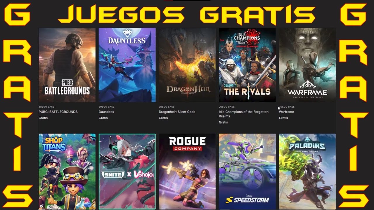Muchos Juegos GRATIS Para Descargar - YouTube