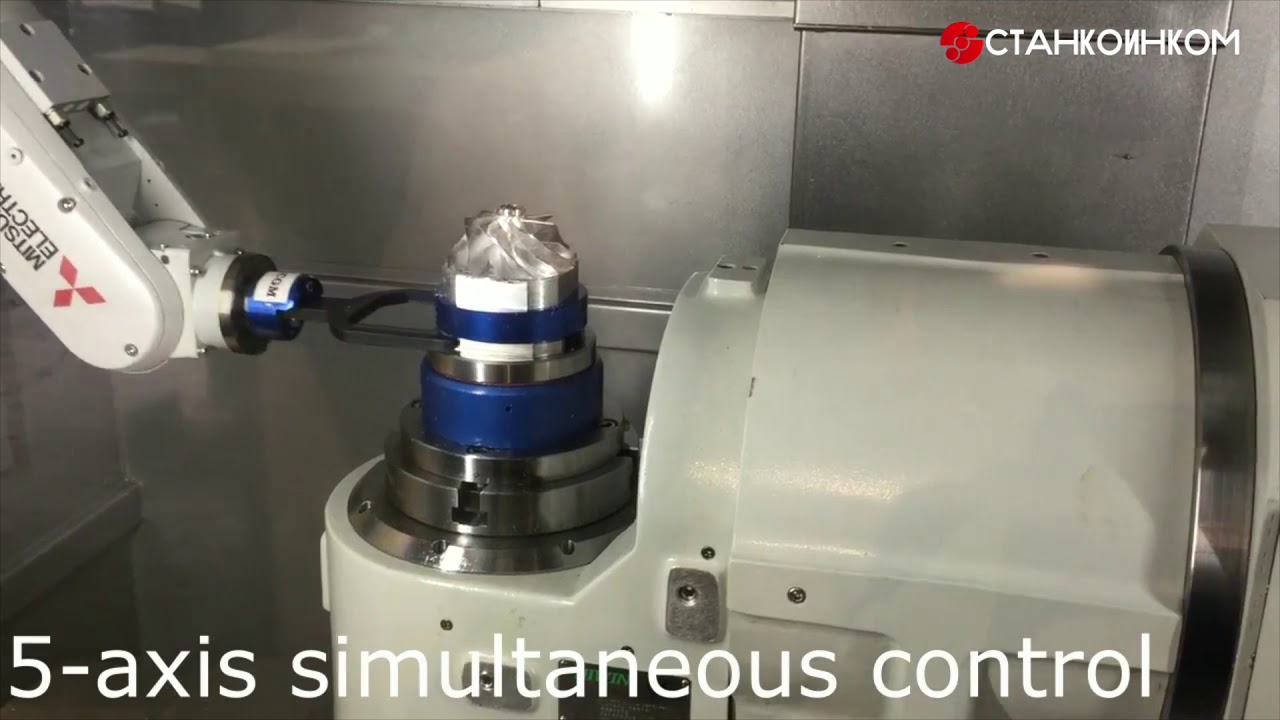 Pinnacle AX170 подача робота фрезерный станок с ЧПУ - YouTube