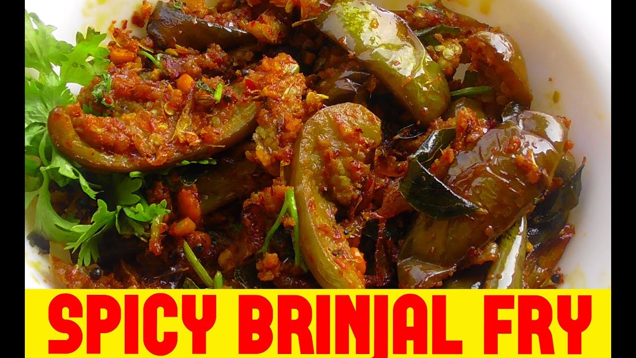 simple and easy brinjal fry/ andhra style vankaya vepudu recipe/vankaya ...