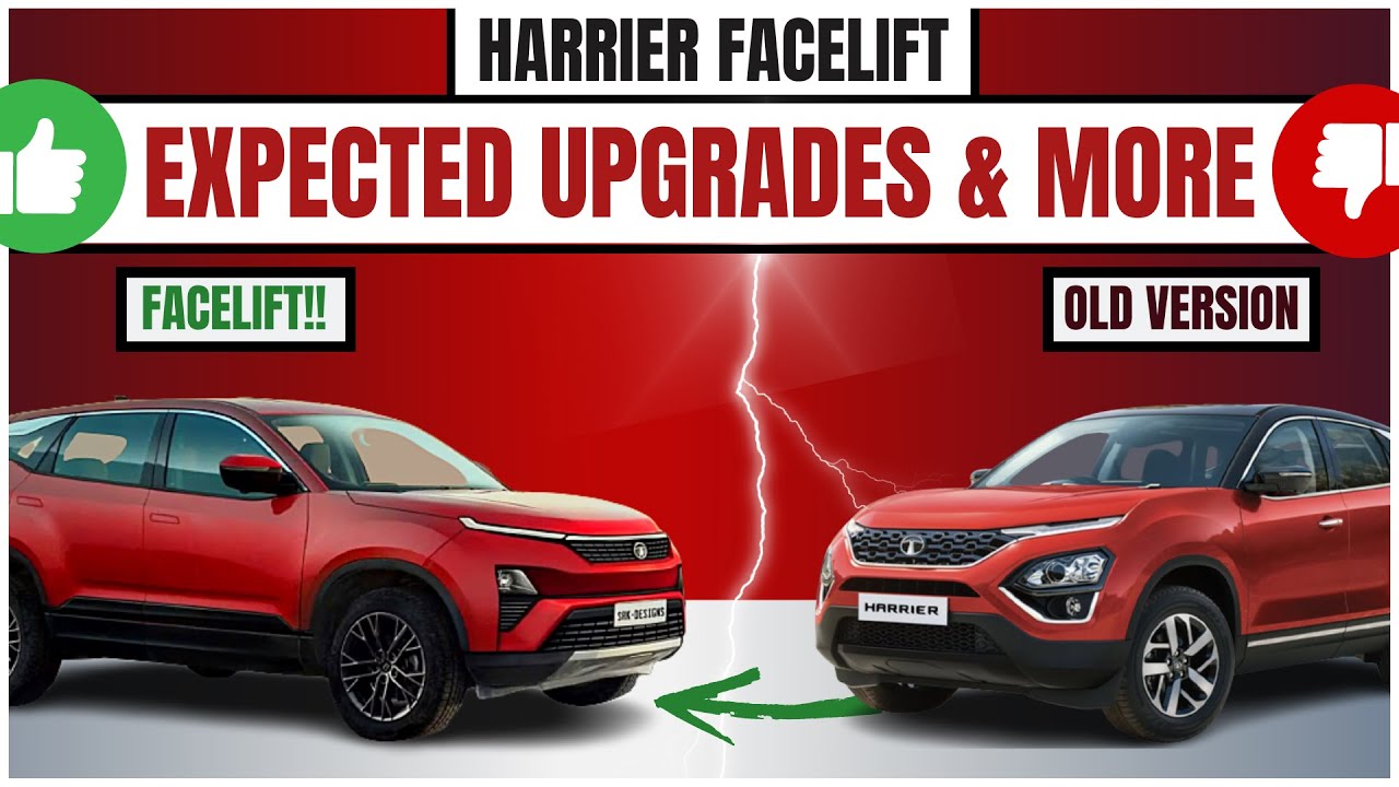 Tata Harrier Facelift 2023 | Upgraded Features, Design, Price & Launch ...