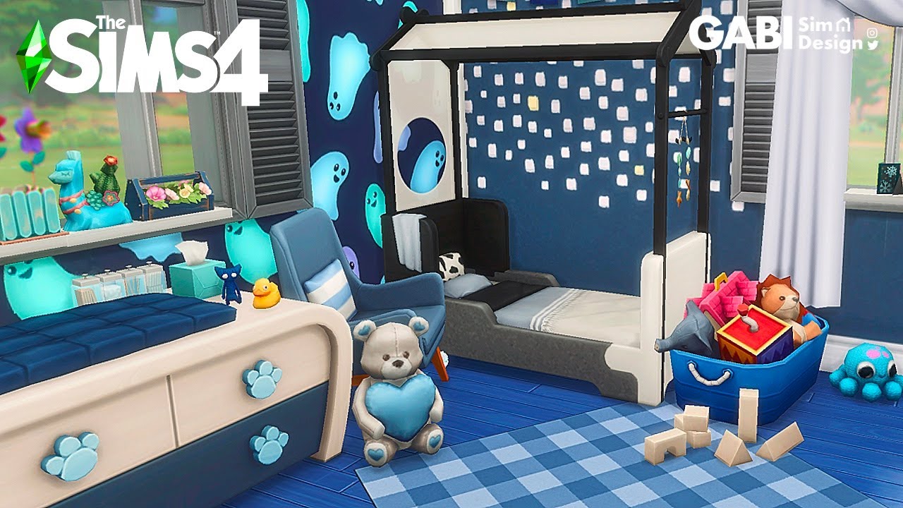 Dark Blue Toddler Room | Rainbow Challenge | No CC | Speed Build |The ...