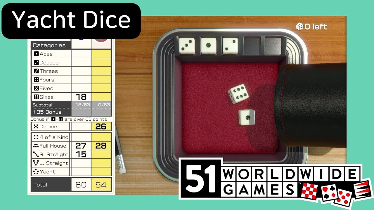 Yacht Dice - 51 Worldwide Games Nintendo Switch Gameplay - YouTube