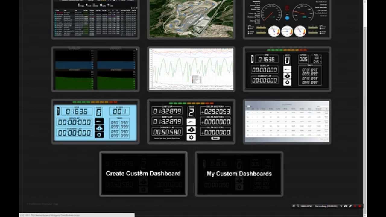 Proracing Custom Dashboard - YouTube