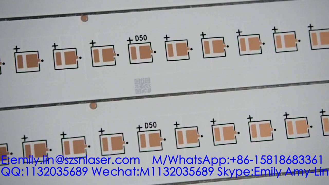 PCB laser printing machine - QR code laser engraving machine - YouTube