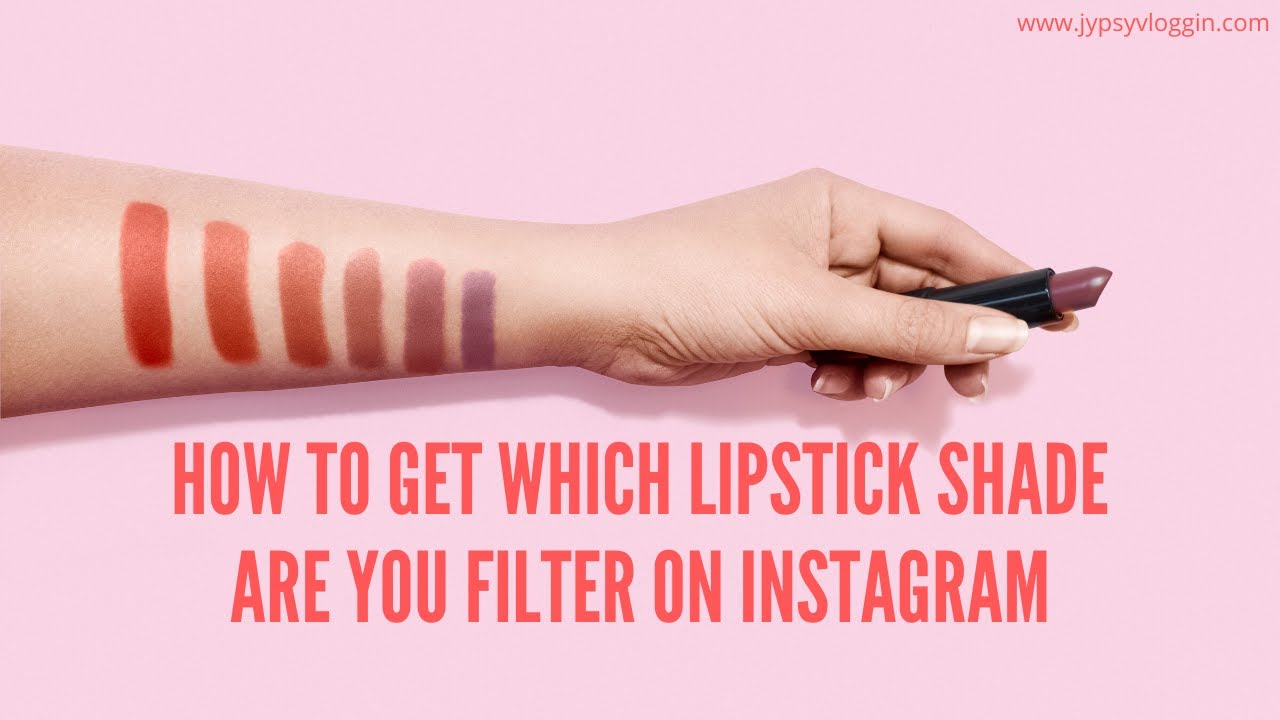 How to get which lipstick shade are you filter on Instagram - YouTube