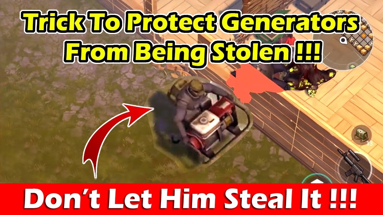 Trick To Protect Generators From Being Stolen In Raids! Last Day On ...