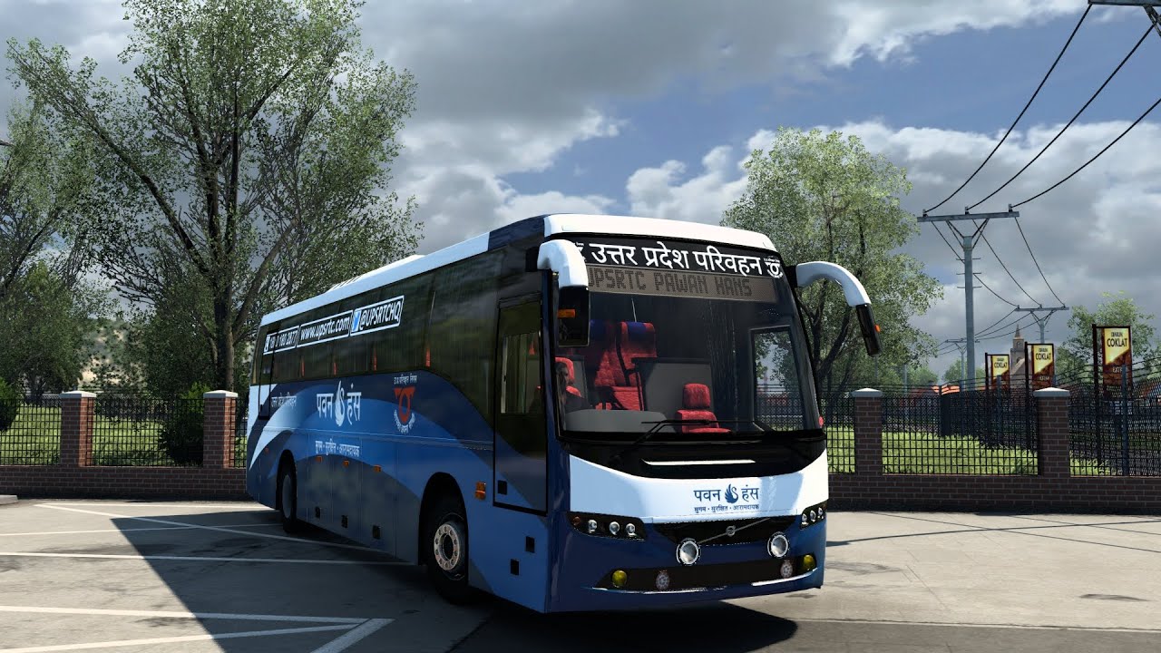 Lucknow To Prayagraj || UPSRTC Volvo Bus Journey || Volvo B8R Bus Mod ...