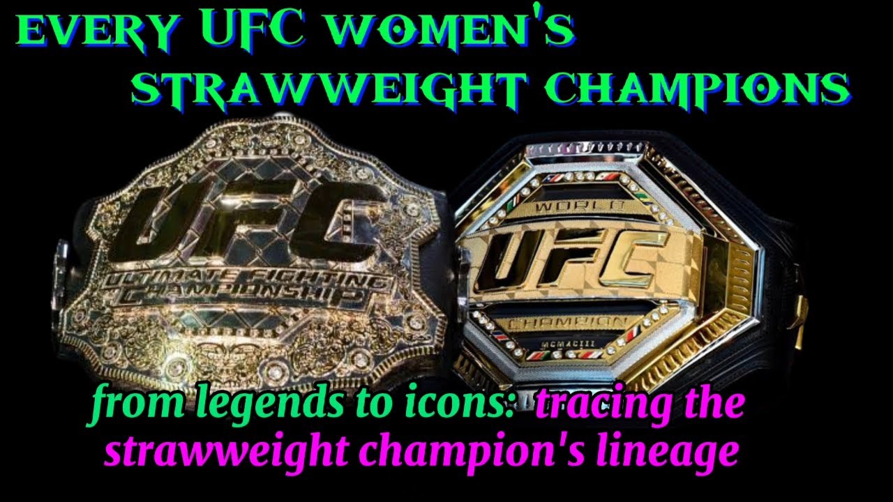 Every strawweight women's UFC champion's list.(from 1st champion to ...