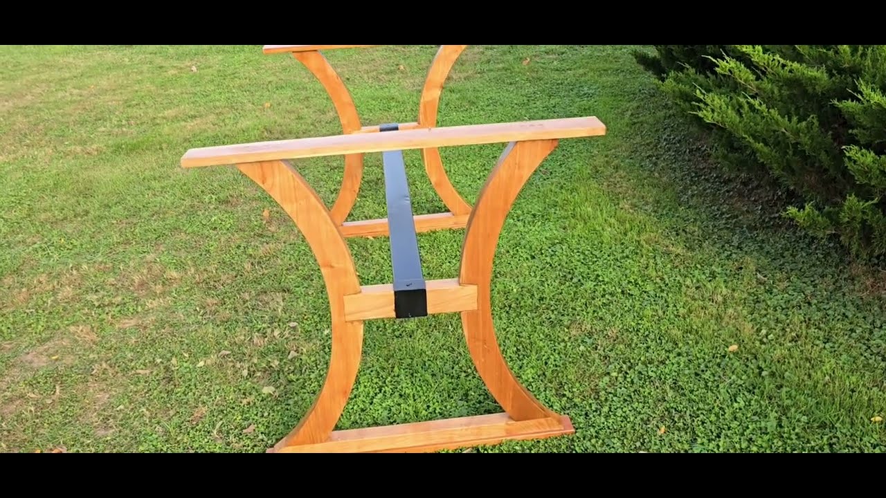the process of making a simple table leg tips. - YouTube