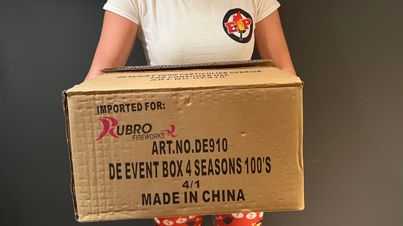 De Event Box 4 Seasons : Rubro Fireworks : 100 shots : 30mm : 1822 Gram ...