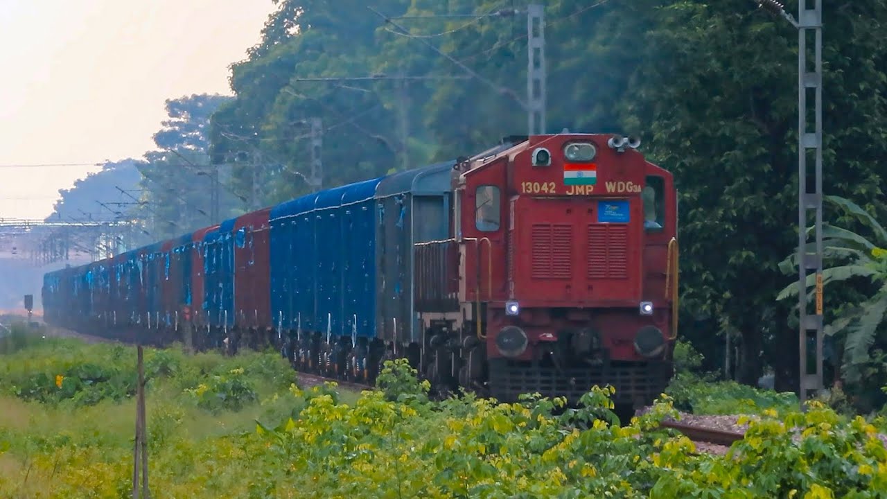 Jamalpur WDG3A with Empty BCN rake towards New Jalpaiguri Junction ...