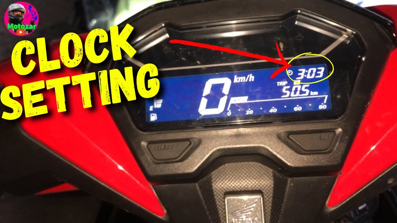Clock Setting Honda Click 125i - YouTube
