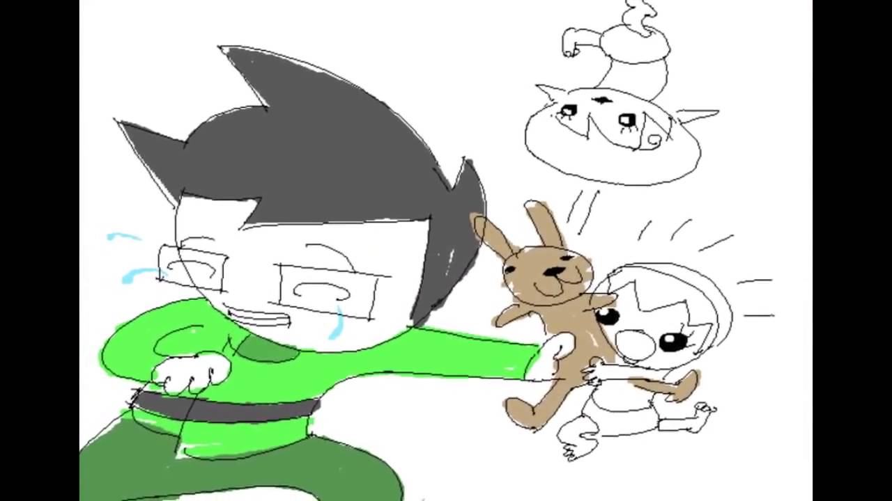 clips of Homestuck (Act 4 Part 12) John, Nick Cage and a Bunny - YouTube