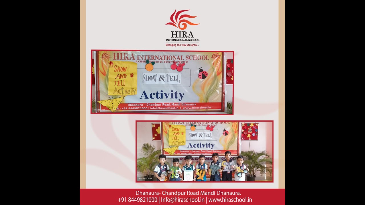 Show and Tell Activity | Hira International School - YouTube