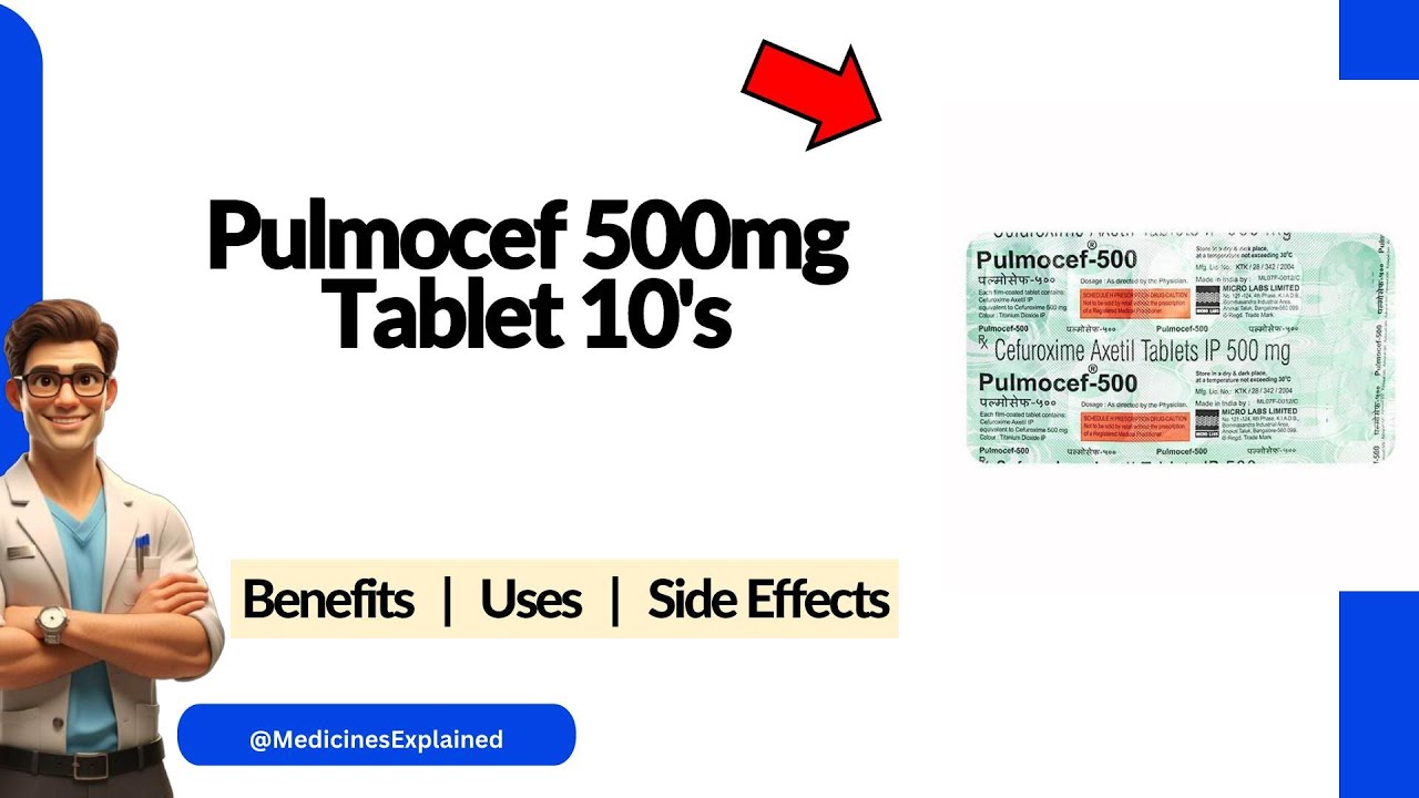 Pulmocef 500mg Tablet - Uses, Side Effects & Dosage - YouTube