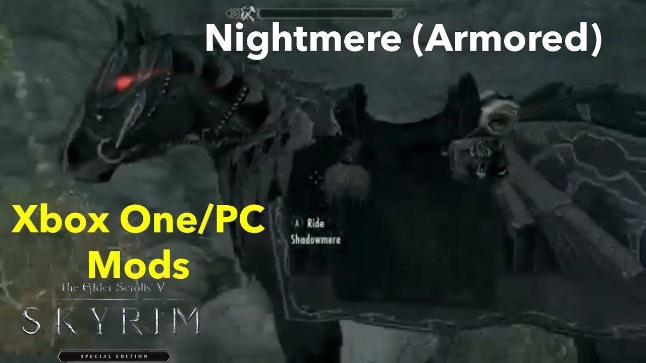 Nightmere (Armored/UnArmored) Skyrim SE Xbox One/PC Mods - YouTube