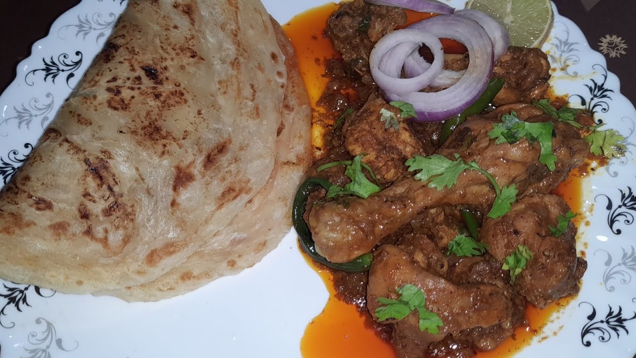 🔴 Laccha paratha & Garlic chicken ||Very delicious 😋 || Restaurant ...