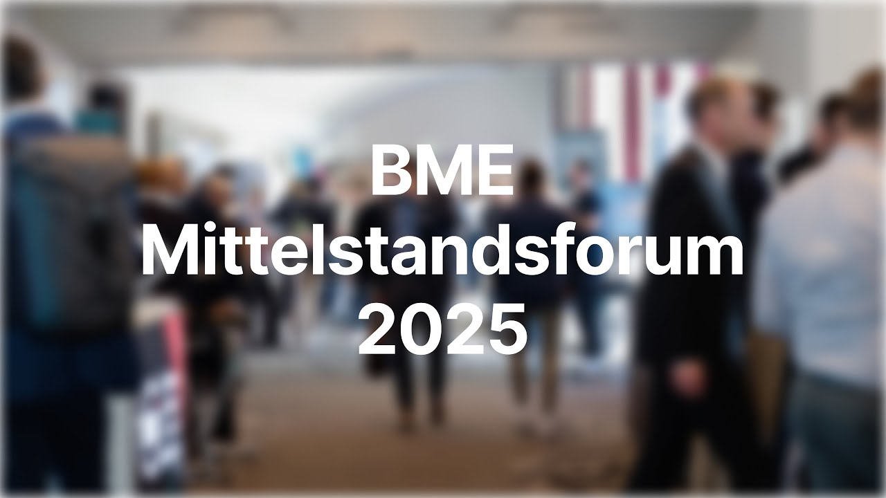 BME Einkaufsforum Mittelstand 2025 - YouTube