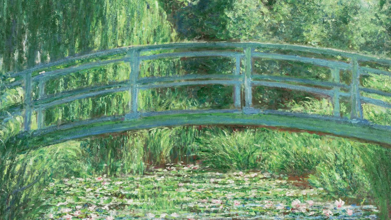 "Japanese Footbridge and the Water Lily Pool, Giverny" by Claude Monet ...