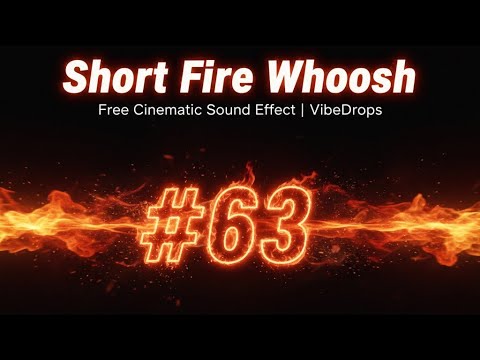 🔥 Short Fire Whoosh | Free Cinematic Sound Effect 🎬 | VibeDrops #63 ...