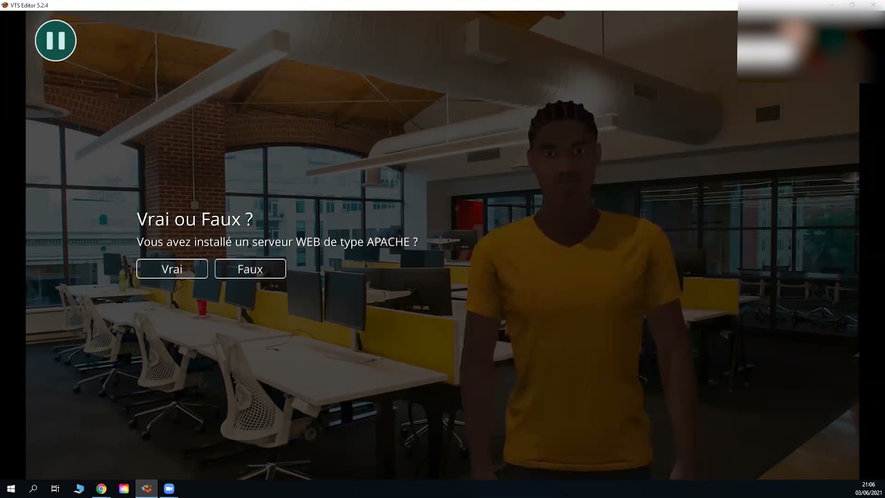 Créer un Serious game avec VTS Editor Question/Réponse - YouTube