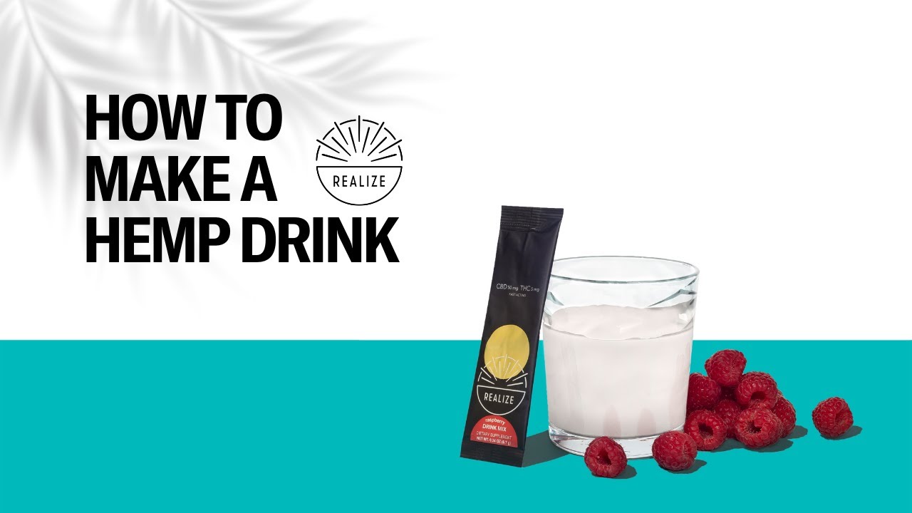 How to make a hemp drink - Realize Drink Mix - YouTube