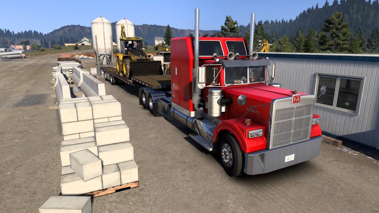 American Truck Simulator [1.49]. Marmon 57P. Ruteo de Thompson Falls a ...