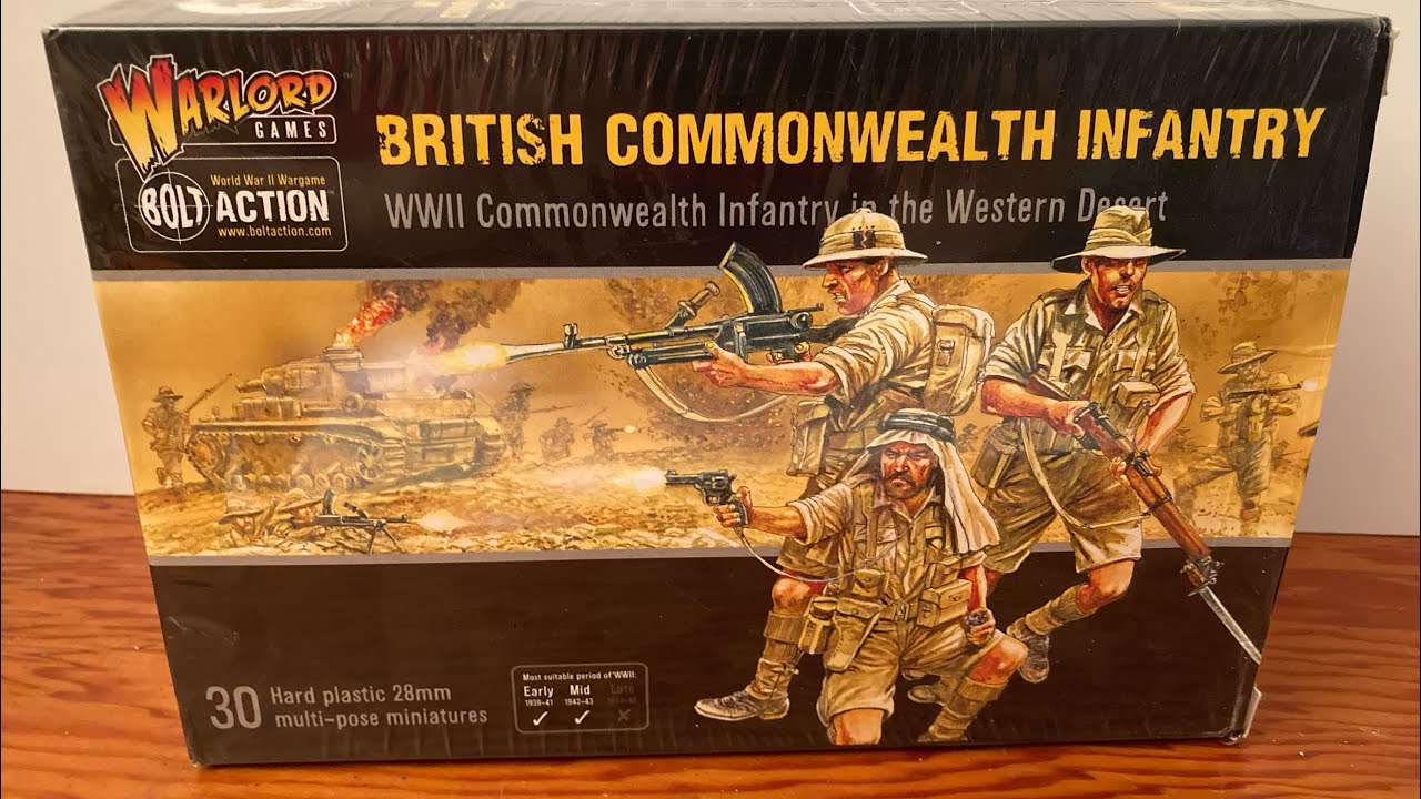 WW2 Warlord Bolt Action British Commonwealth Infantry. What’s inside ...