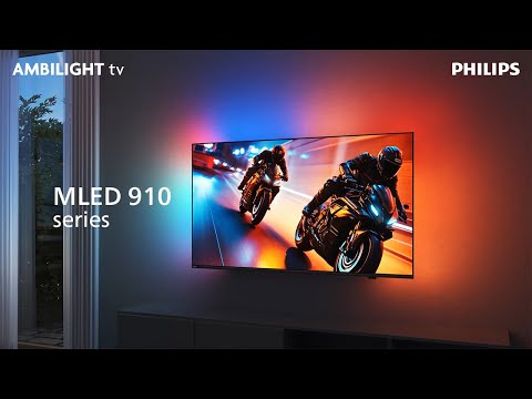 Philips Ambilight TV introduces new 2025 model QD MinilLED 910 series