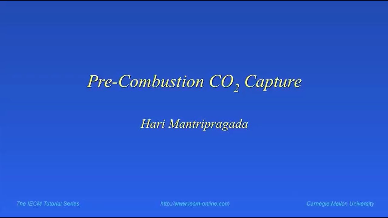 Pre-Combustion CO2 Capture - YouTube