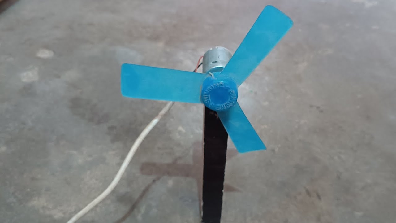Powerful DC motor se powerful big fan banaye | powerful DC motor big ...