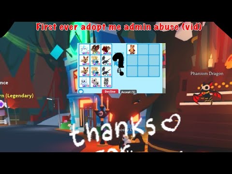 ADOPT ME FIRST ADMIN ABUSE (full video) - YouTube