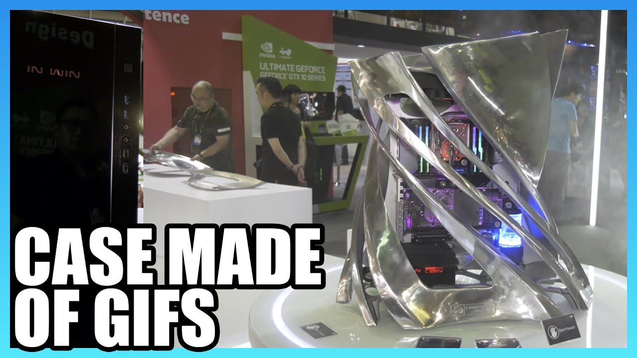 In Win 307 Case with Animated GIF Panels - YouTube