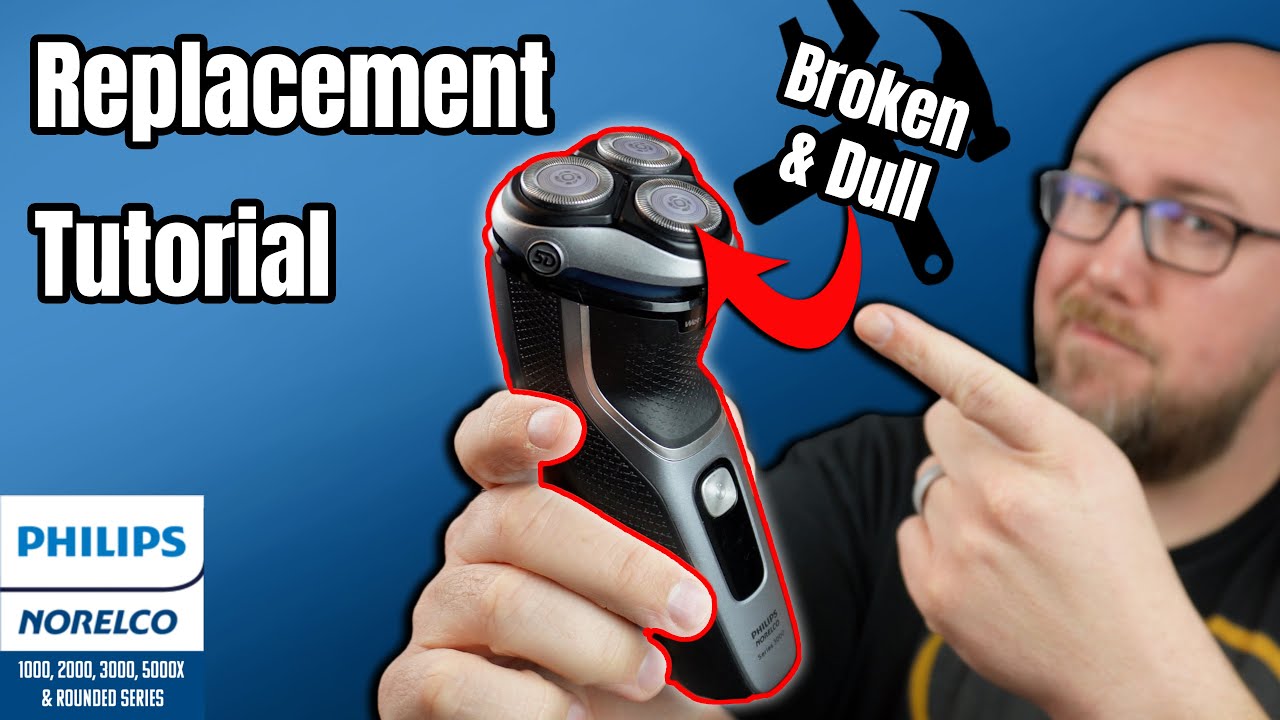 Electric Shaver Head Replacement on Philips Norelco 1000, 2000, 5000X ...