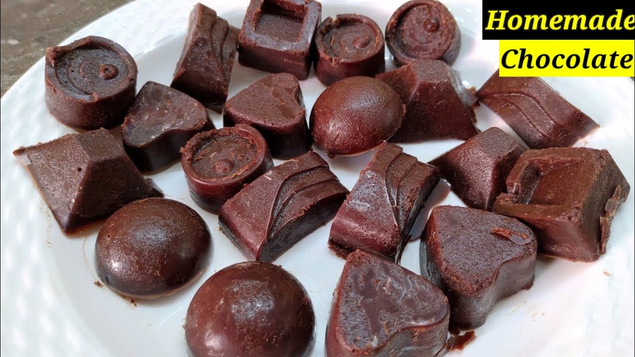 easy homemade chocolate || dark compound recipe || Homemade chocolate ...