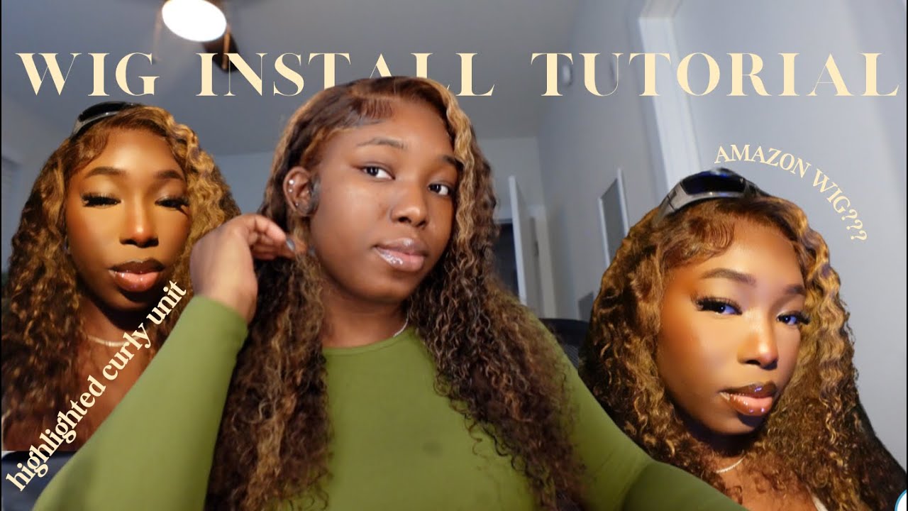 INSTALL THIS HIGHLIGHT CURLY WIG | TUTORIAL - YouTube