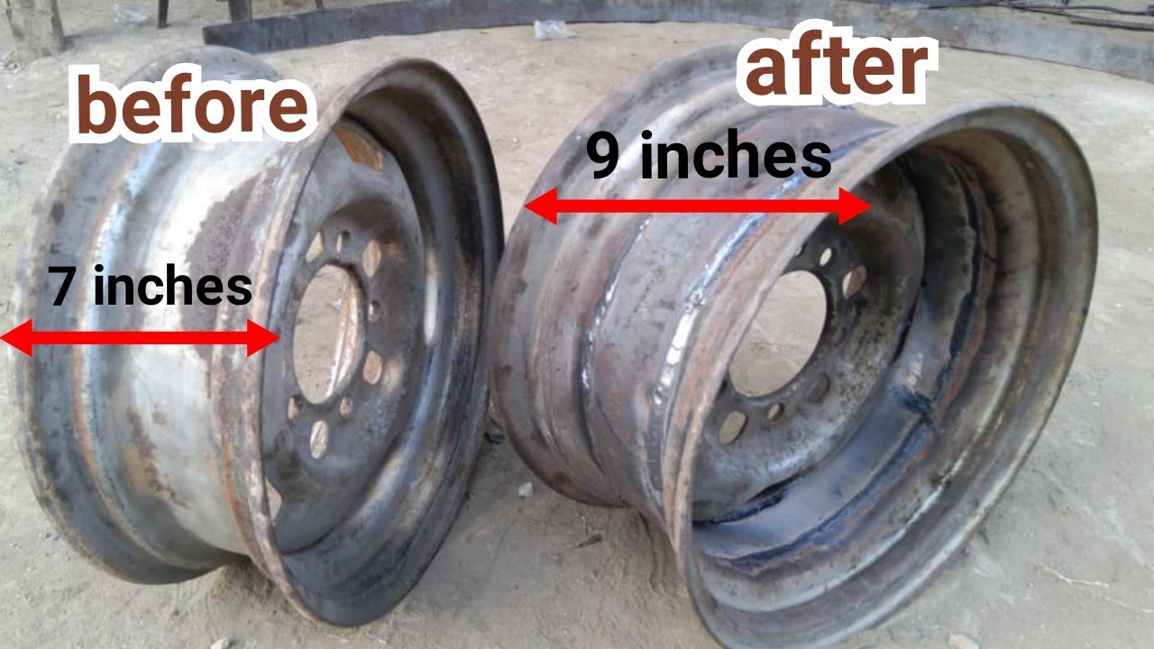 DIY- Wheel rims widening - YouTube