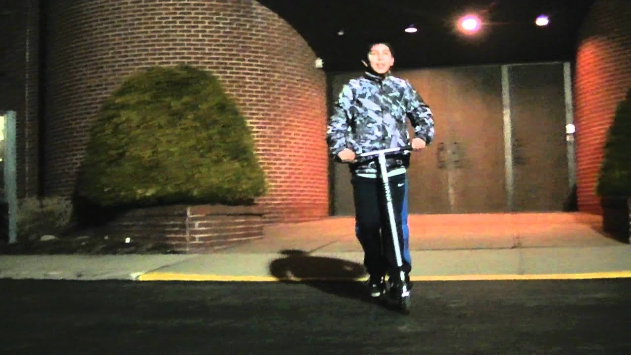 How To Jump On And Off Curbs On A Scooter - YouTube