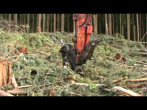 Hoe Chucker-Link Belt Excavator - YouTube